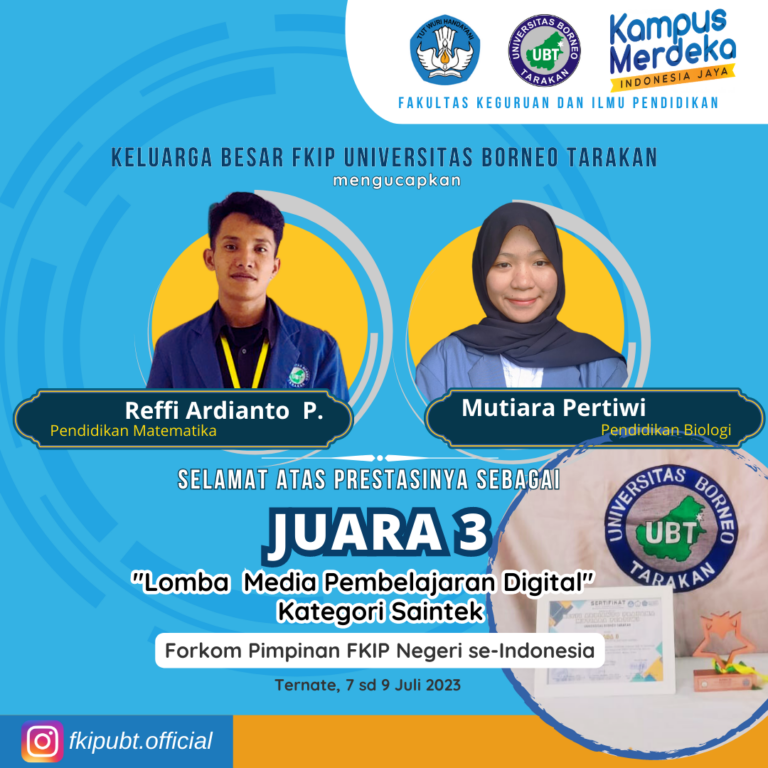 Mahasiswa FKIP UBT Meraih Juara 3 Tingkat Nasional Mahasiswa FKIP UBT Meraih Juara 3 Tingkat Nasional